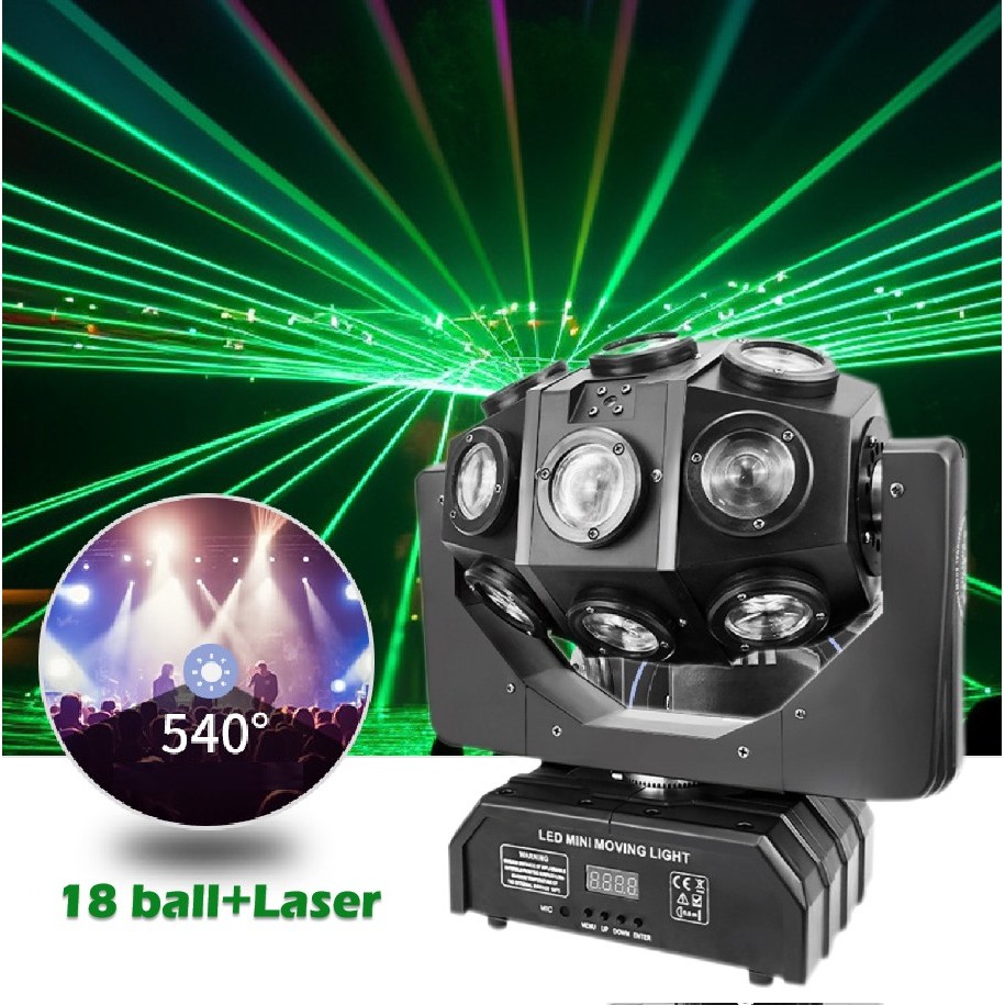 Jual Moving Cyclone laser beam LED 4 in 1 Lampu Panggung Laser sixbee ...