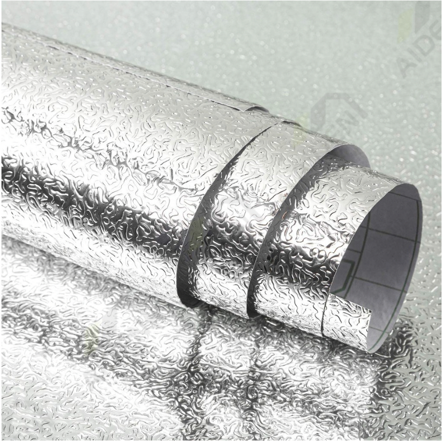 Jual Wallpaper Stiker Aluminium Foil 60cm X 3M dan 5m Walpaper Anti ...