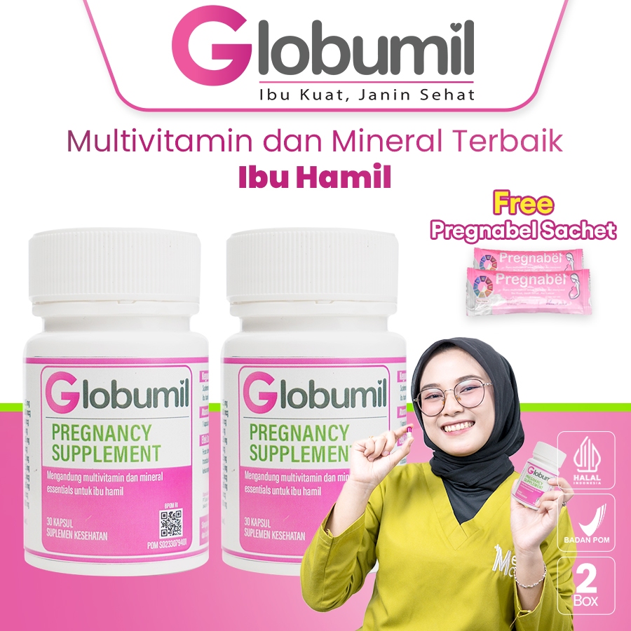 Jual Paket Bumil Sehat 2 Pcs Globumil Pregnancy Supplement ...