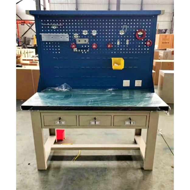 Jual Meja Bengkel Rak Kerja Perkakas Tools Workstation Steel Table ...