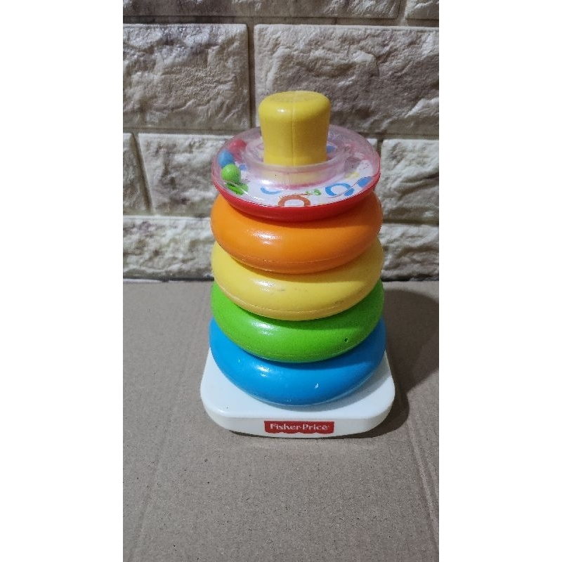 Jual Fisher Price Giant Rock A Stack - Mainan Ring Donat Bayi Anak ...