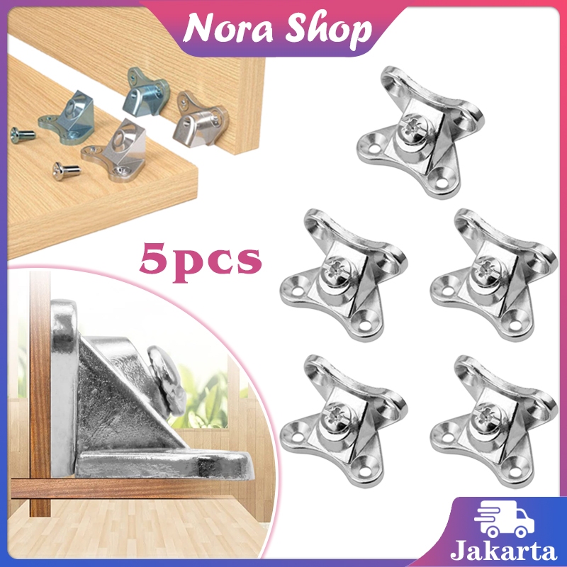 Jual Siku Besi Penyangga 5pcs Siku Ambalan Konektor Sudut Dapat Dilepas ...