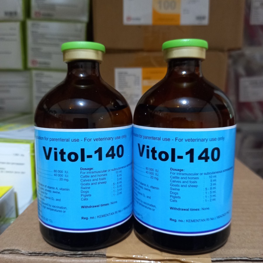 Jual Vitol 140 isi 100ml Original - Vitamin ADE Perbaiki Kondisi dan Produktivitas Hewan ...