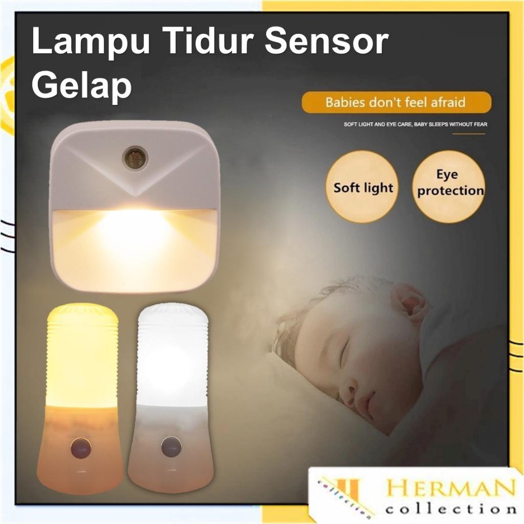Jual Lampu tidur model kotak persegi sensor otomatis dekorasi mini ...