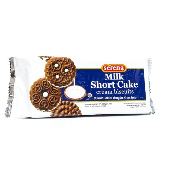 Jual serena milk shortcake cream biskuit 225gr - serena biskuit ...