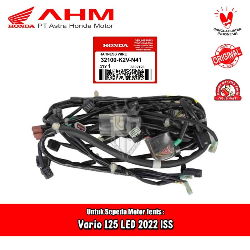 Jual Wayar Kabel Body Komplit Honda Vario 125 LED New 2022 ISS 100% Original AHM 32100-K2V-N41 ...