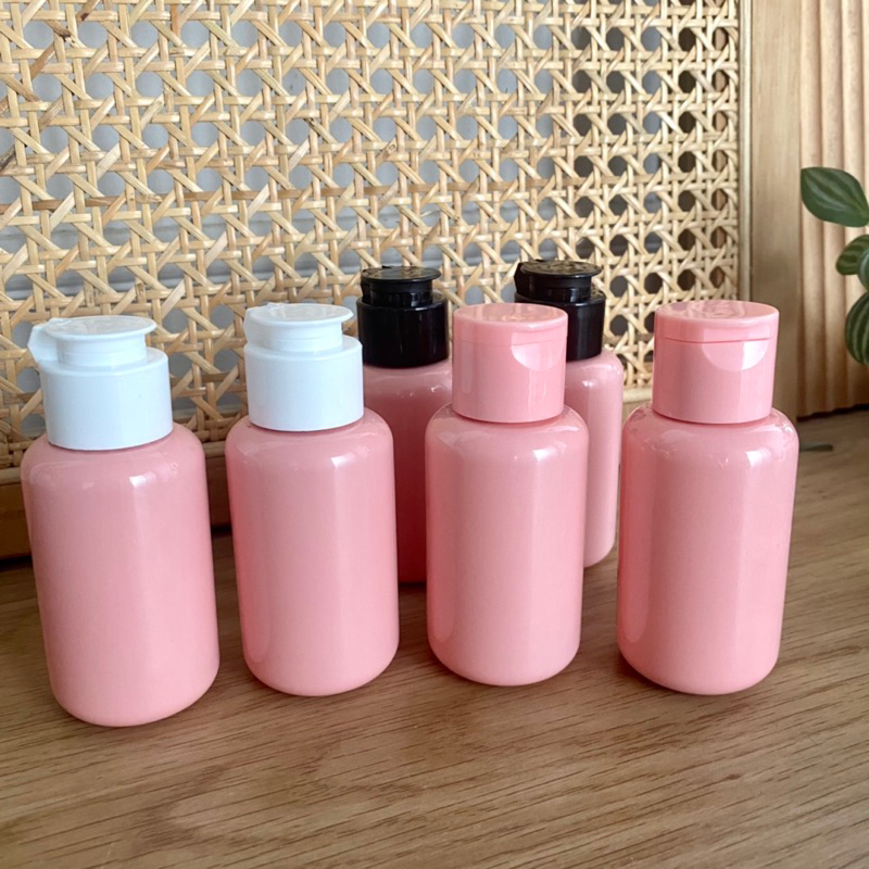 Jual Botol Refill Fliptop 60ml Botol Serbaguna Warna Pink Pastel ...