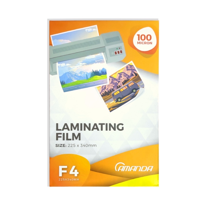 Jual PLASTIK LAMINATING F4 AMANDA / LAMINATING FOLIO 100 MICRON AMANDA ...