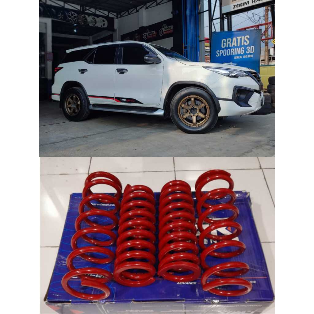 Jual PER CEPER MOBIL TOYOTA FORTUNER / LOWERING KIT SPORT FORTUNER ...
