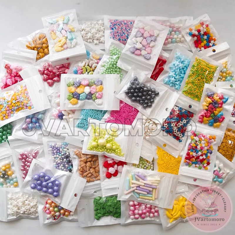 Jual EDIBLE SPRINKLE Hiasan kue Manik Mutiara Bisa di Makan Springkel ...