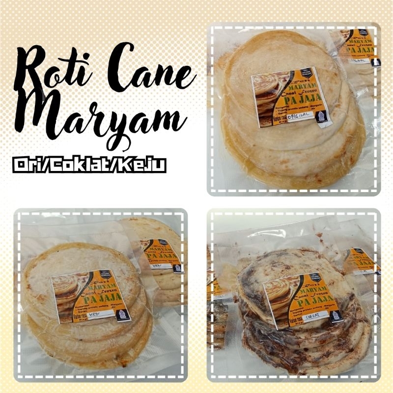 Jual MOOJOK-Roti Maryam/Canai Ukuran Besar Frozen Rasa Original/Cokelat ...