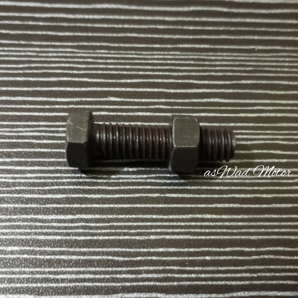 Jual BAUT DRAT KASAR M8X30MM K12 / BAUT 12 + MUR DRAT KASAR UNIVERSAL ...