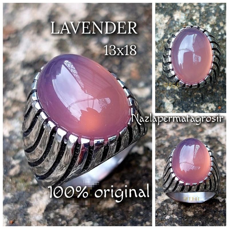 Jual NATURAL BATU RAJA LAVENDER GARANSI BATU ALAM 13X18 | Shopee Indonesia