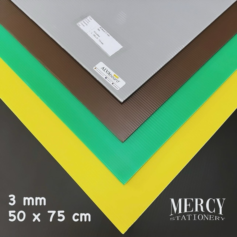 Jual Plastic Alvaboard Sheet 3 mm 50x75mm PP Impraboard Papan Plastk ...