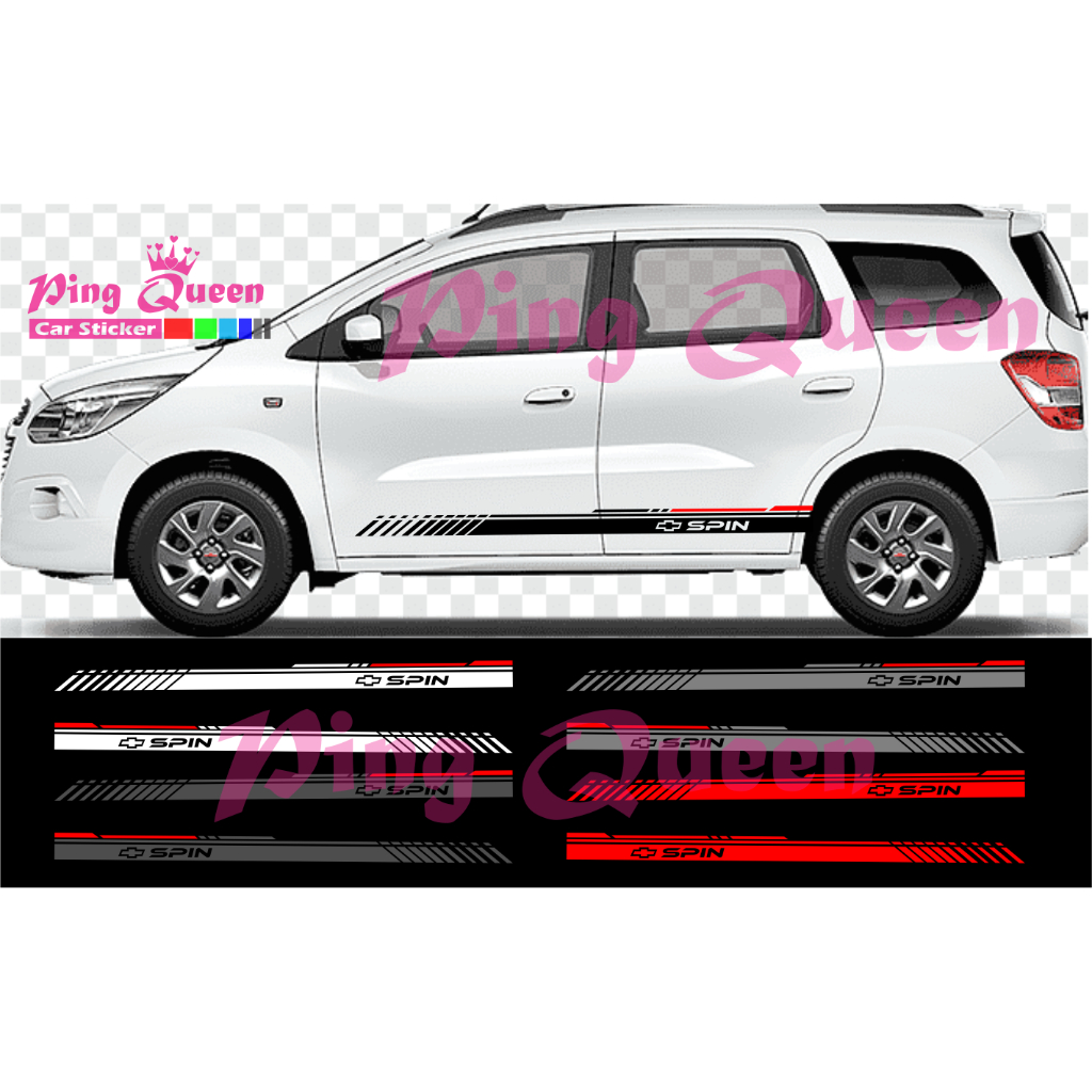 Jual Sticker stiker mobil Spin striping sticker list mobil Chevrolet ...