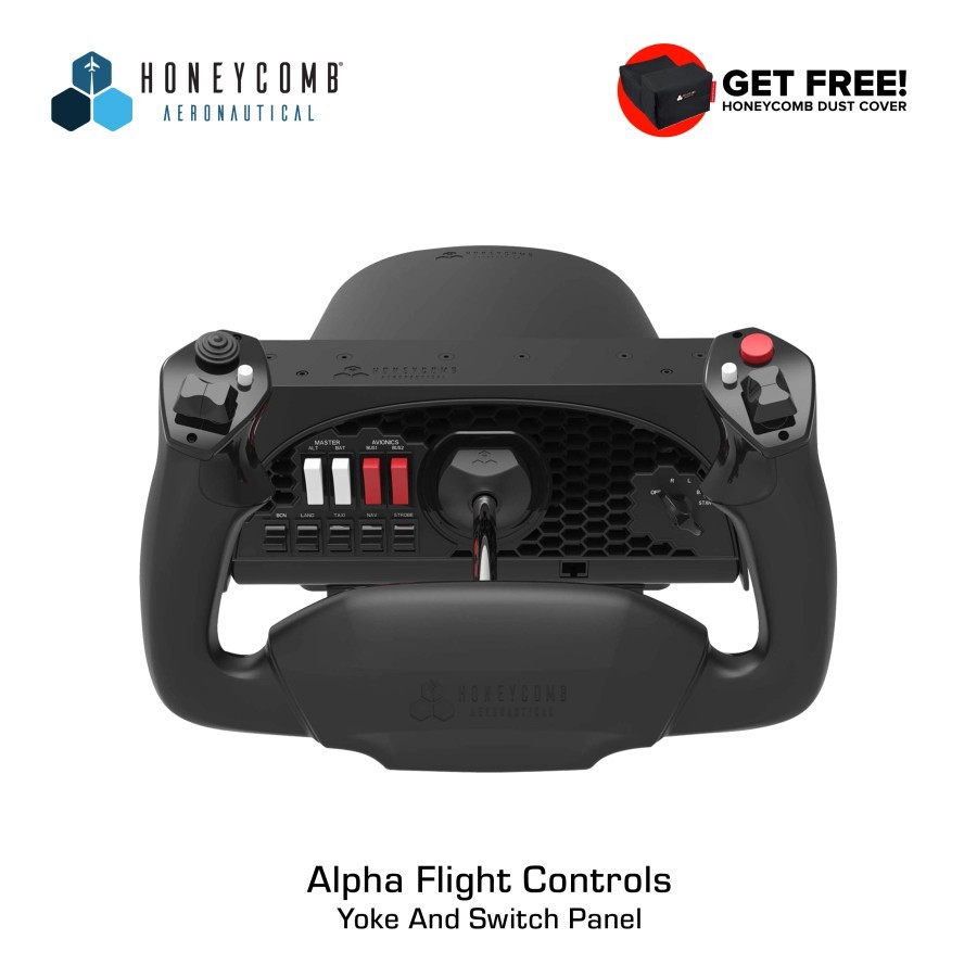 Jual Honeycomb Aeronautical - Alpha Flight Controls Yoke & Switch Panel ...