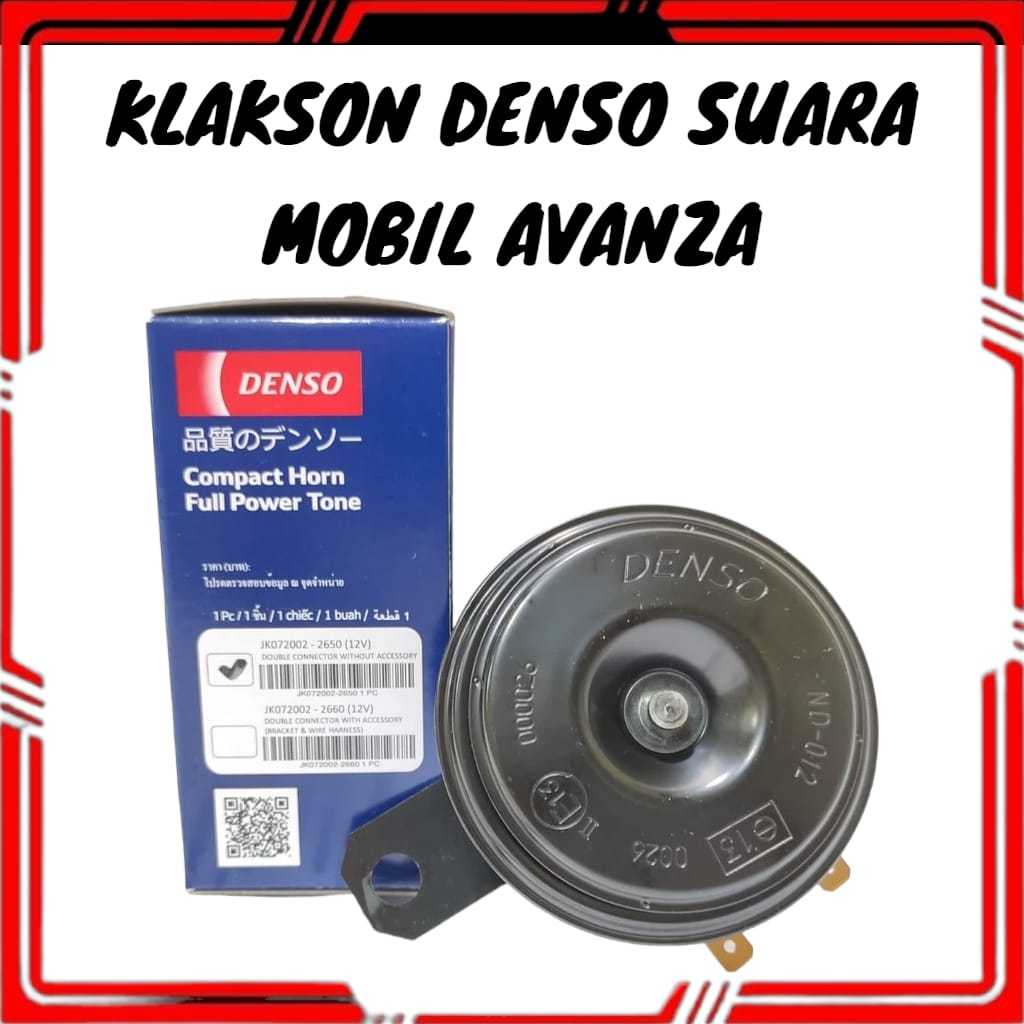 Jual Klakson Denso Disc Satuan Suara Mobil Avanza 12 V Bisa Buat Motor ...