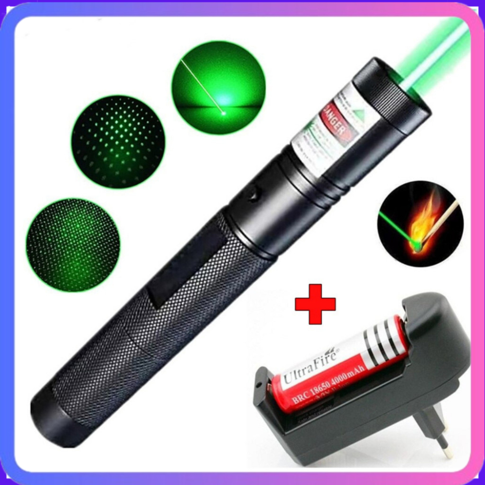 Jual POINTER Powerful Beam Green Laser Pointer 301 1MW 532nm Free Baterai + Charger TaffLED ...