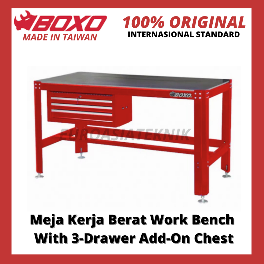 Jual Workbench Dengan 3-Drawer Add-On Chest Meja Kerja Berat Meja Kerja ...