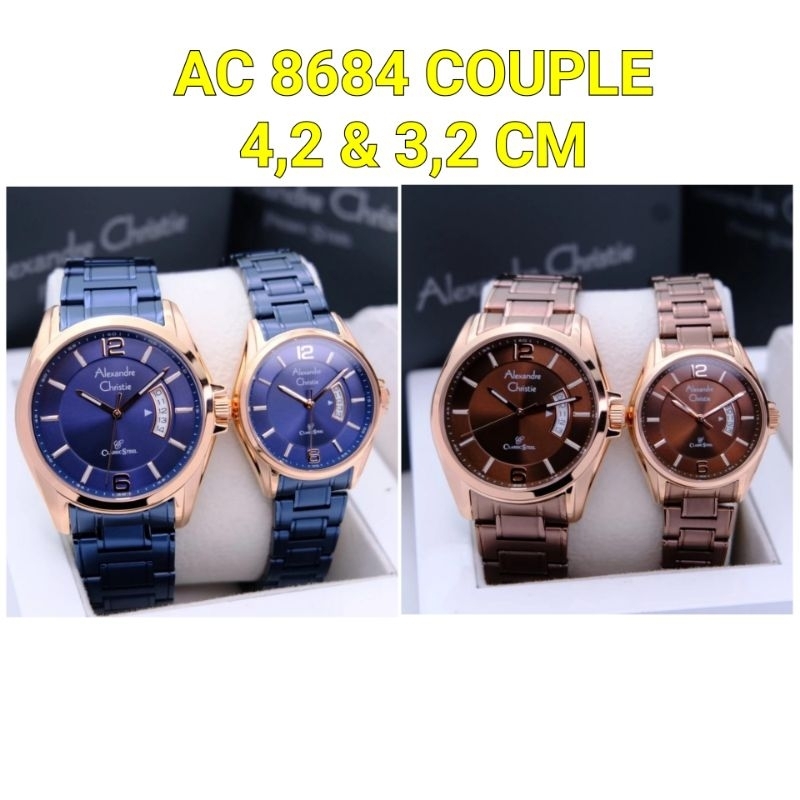 Jual JAM TANGAN ALEXANDER CRISTIE COUPLE AC 8289 / AC 8656 / AC 8659 ...