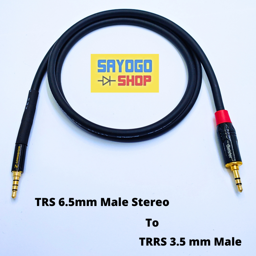 Jual Audio Adapter Jack TRS 3.5 mm Female to TRRS 3.5 mm Male | Shopee ...