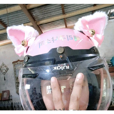 Jual Kuping Kucing Helm Neko Mini - Aksesoris Helm Kuping Kucing Motif ...