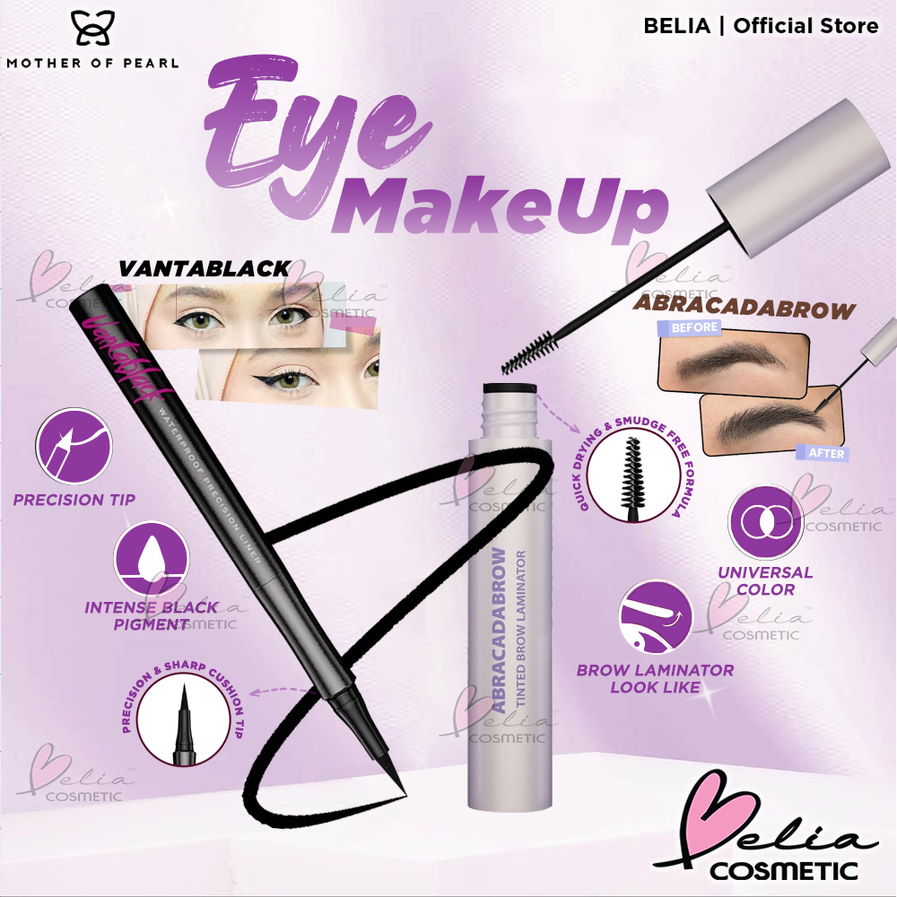 Jual BELIA MOP Mother Of Pearl Eye Make Up Series | AbracadaBrow Tinted ...