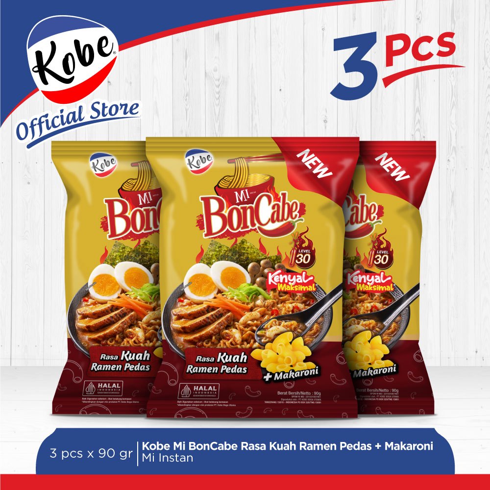 Jual Kobe Mi BonCabe Rasa Ramen Pedas (3pcs) | Shopee Indonesia