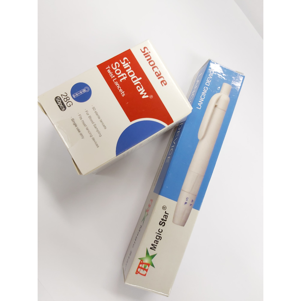 Jual Paket Pena Bekam / Lancing Pen MAGIC STAR Dan Jarum SINOCARE Isi ...