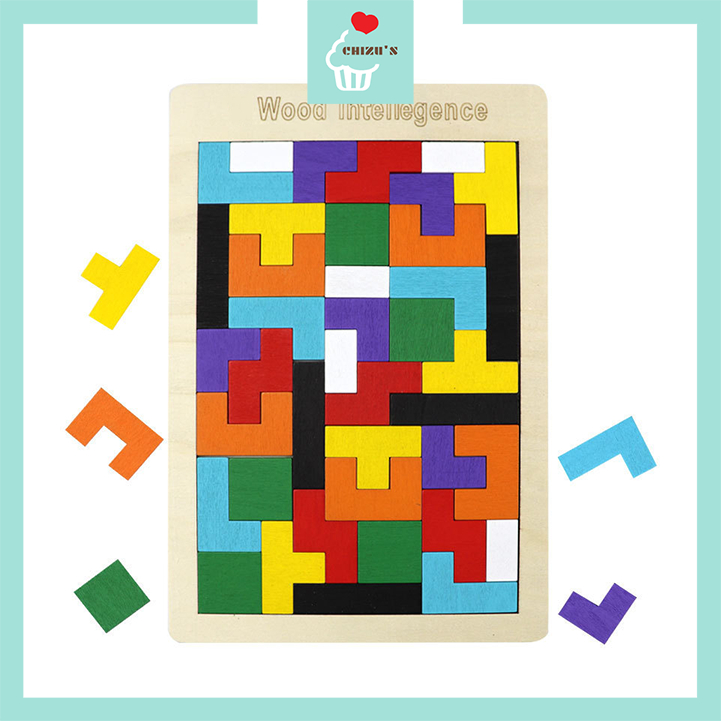 Jual Mainan Puzzle Tetris Kayu / Russian Block | Permainan Asah Otak ...