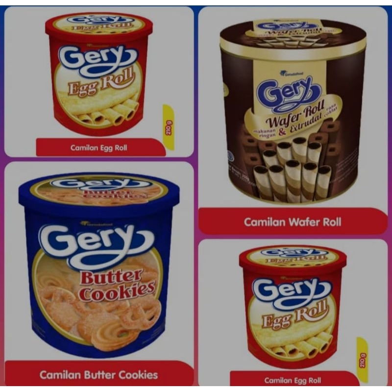Jual GERY BUTTER COOKIES | GERY EGGROLL | GERY ASTOR | Shopee Indonesia