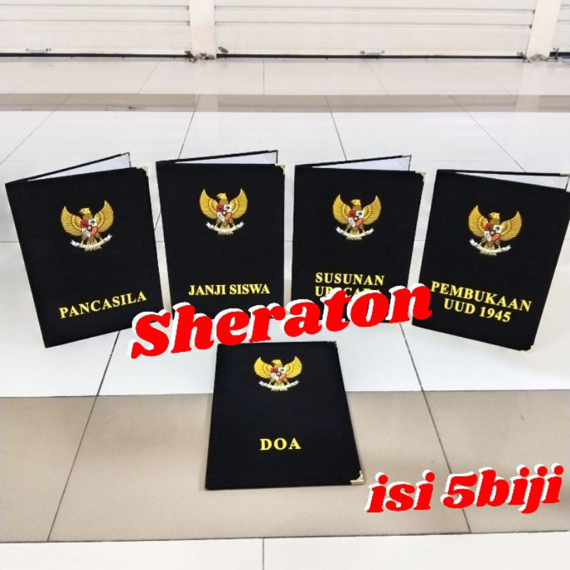 Jual 1set map kantor map sekolah map upacara bendera warna hitam full ...
