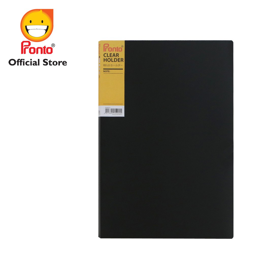 Jual Pronto Map Clear Holder A4 Warna Hitam (isi 20 lembar) | Shopee ...