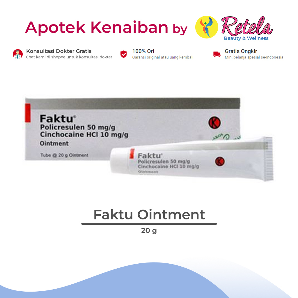 Jual Faktu Ointment 20gr untuk Wasir Ambeien | Shopee Indonesia