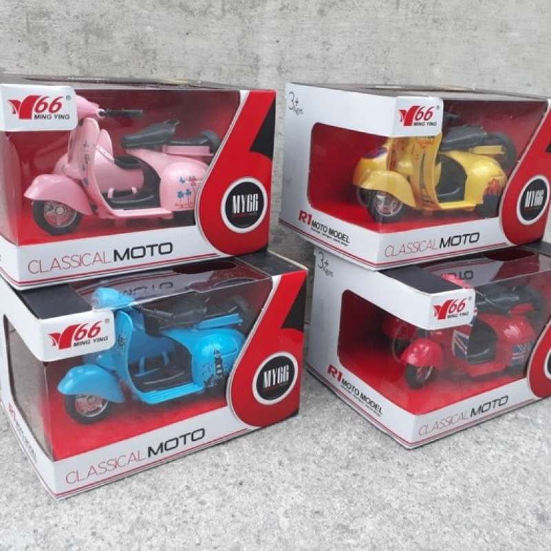 Jual DIECAST MOTOR VESPA SIDE CLASSIC - MINIATUR SCOOTER ANTIK | Shopee ...