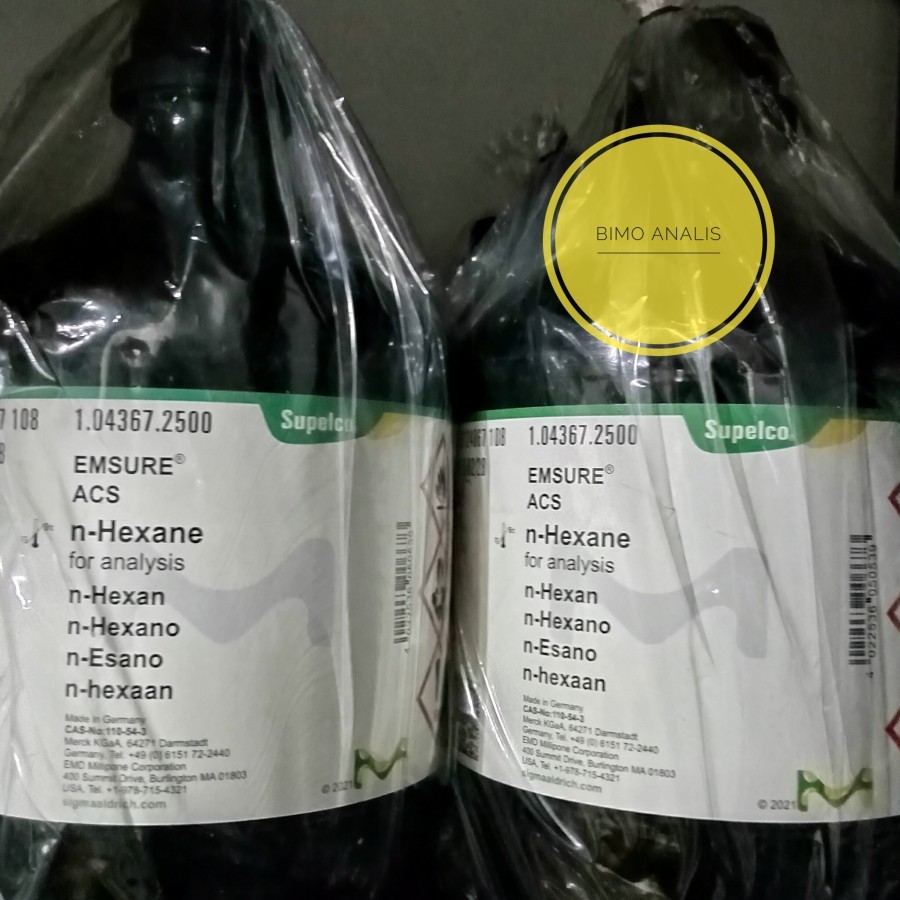 Jual N-HEXANE 2.5L pro analis / HEXANE / Heksana PRO ANALIS - Merck ...