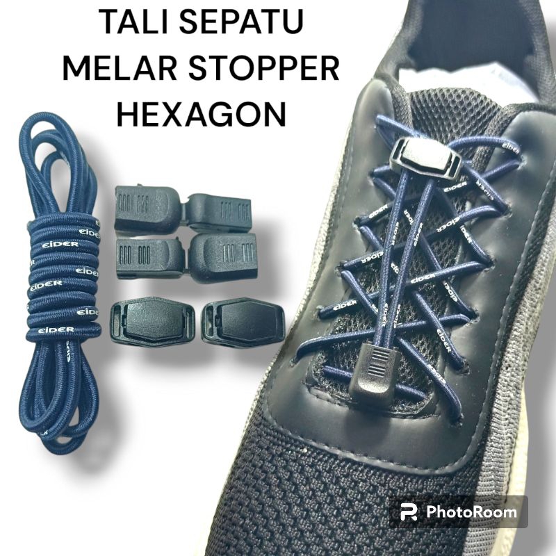 Jual Tali sepatu melar lock laces shoe stopper premium | Shopee Indonesia