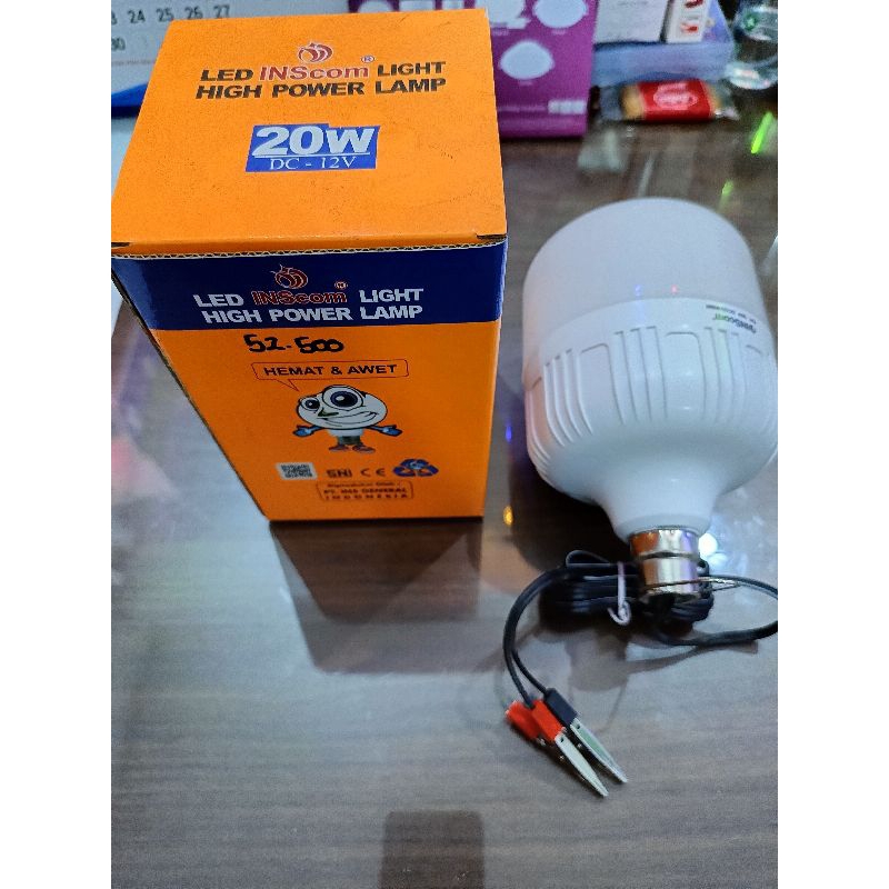 Jual LED Aki Inscom Arus DC 12V 20 Watt | Shopee Indonesia