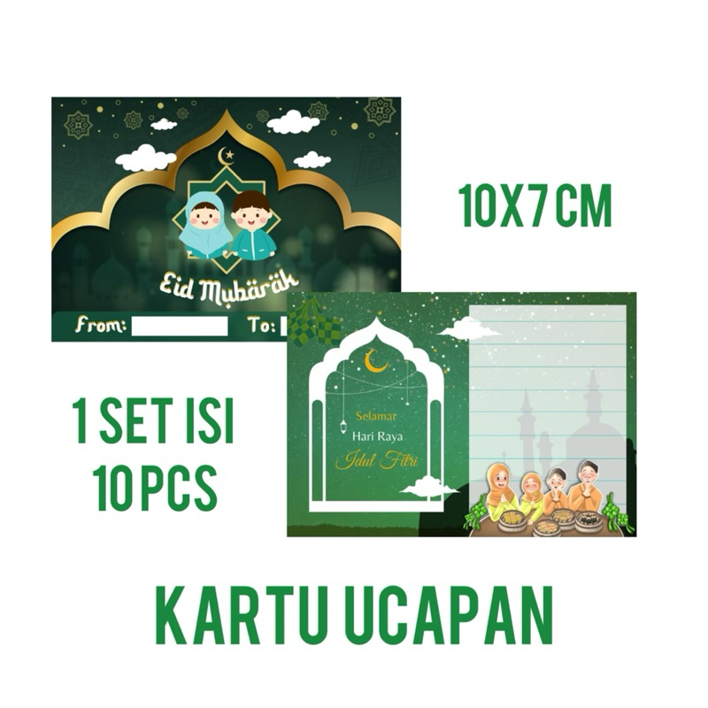 Jual Kartu Ucapan Greeting Card Lebaran Idul Fitri Hadiah Hampers Kado ...
