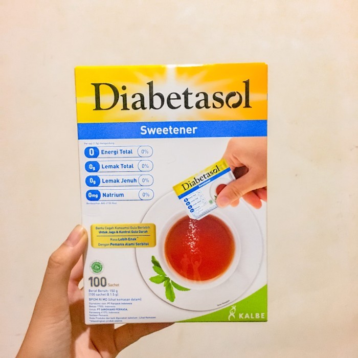 Jual Diabetasol Sweetener Isi 100 Sachet - Gula Pemanis Aman Untuk ...