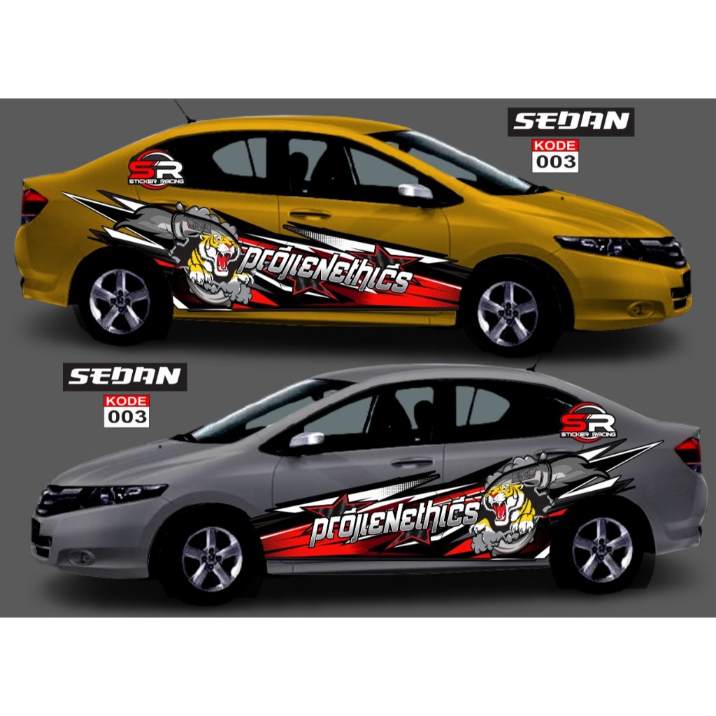 Jual DECAL STICKER BODY SAMPING MOBIL SEDAN VARIASI KEREN | Shopee ...