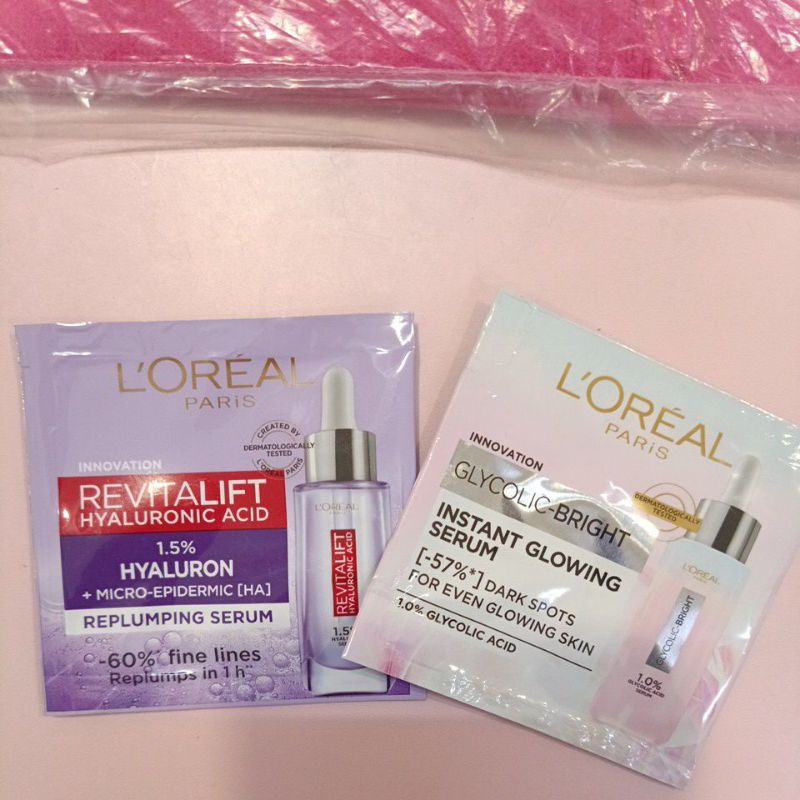Jual [SACHET] LOREAL GLYCOLIC LOREAL REVITALIFT SERUM 6ML | Shopee ...