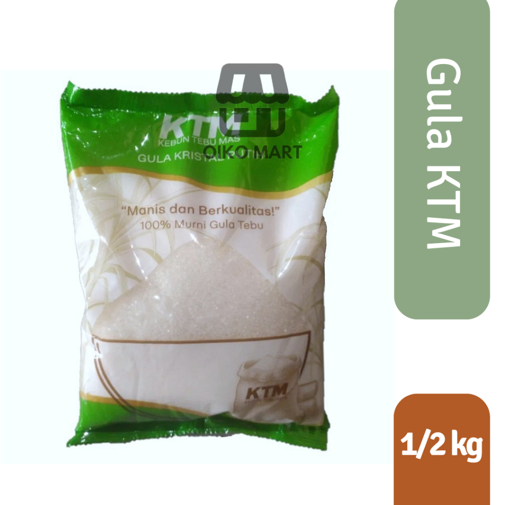 Jual Ktm gula pasir kristal putih 1/2 kg | Shopee Indonesia