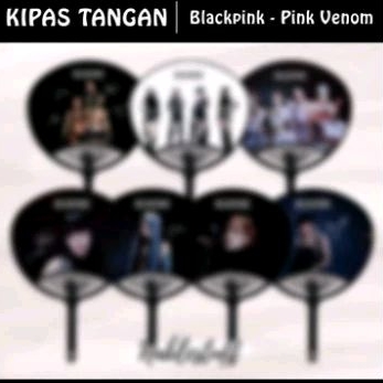Jual Kipas Tangan Unofficial BP // Kipas Kerang // Merchandise Kpop ...
