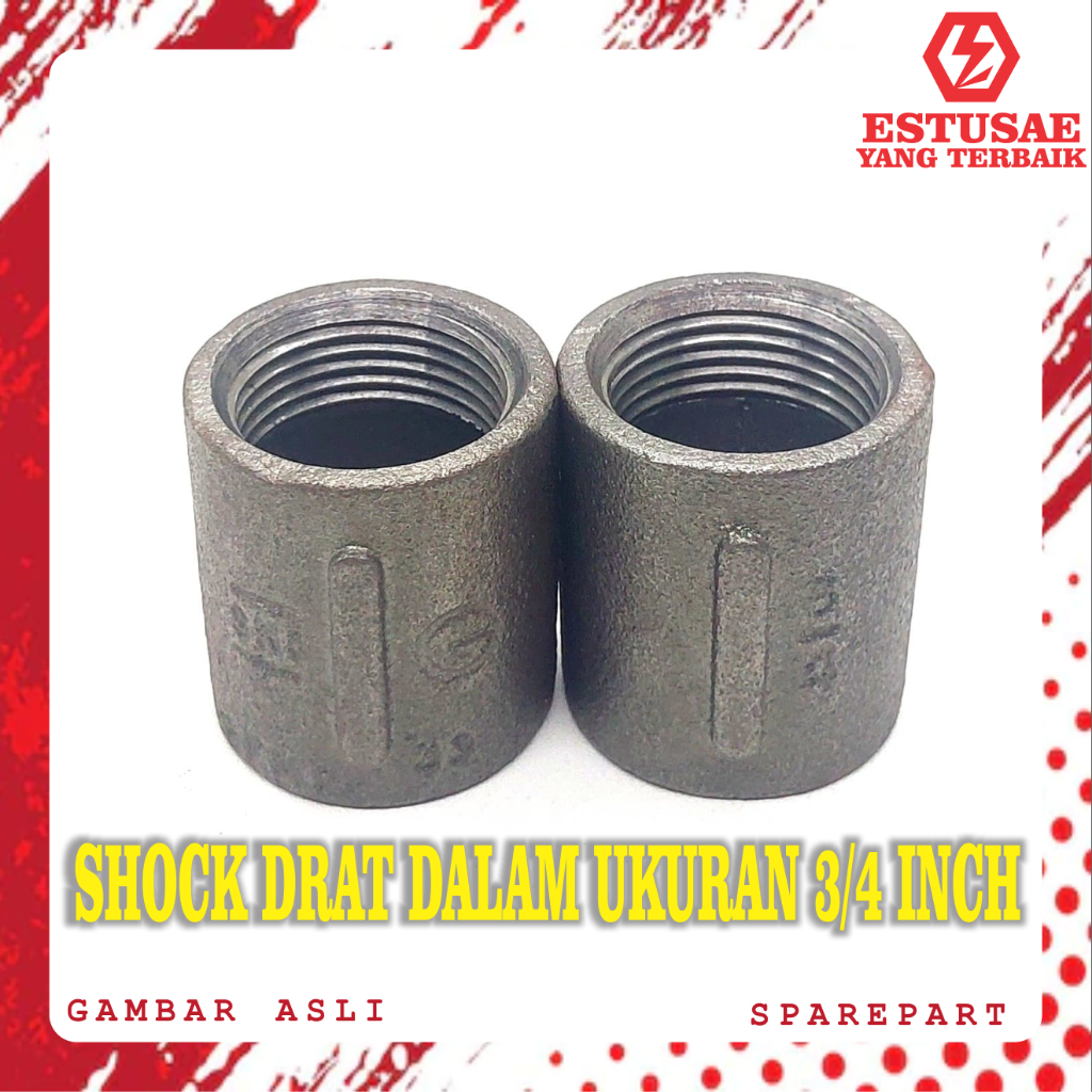 Jual Socket shock double Drat Besi d. 3/4" SNI Bahan Besi Galvanis ...