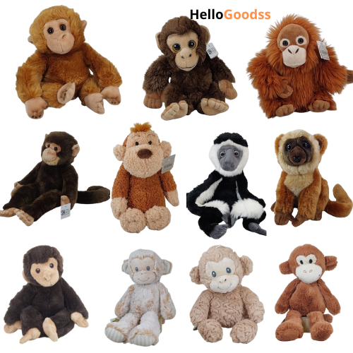 Jual Boneka Binatang Hewan Monyet Monkey Orang Utan Soft Fluffy ...