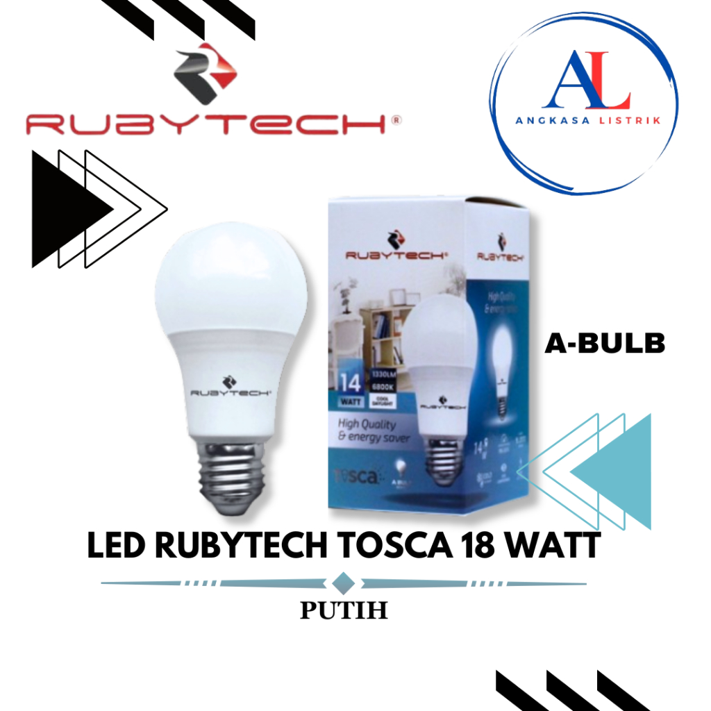 Jual LAMPU LED RUBYTECH TOSCA 14WATT A-BULB | Shopee Indonesia