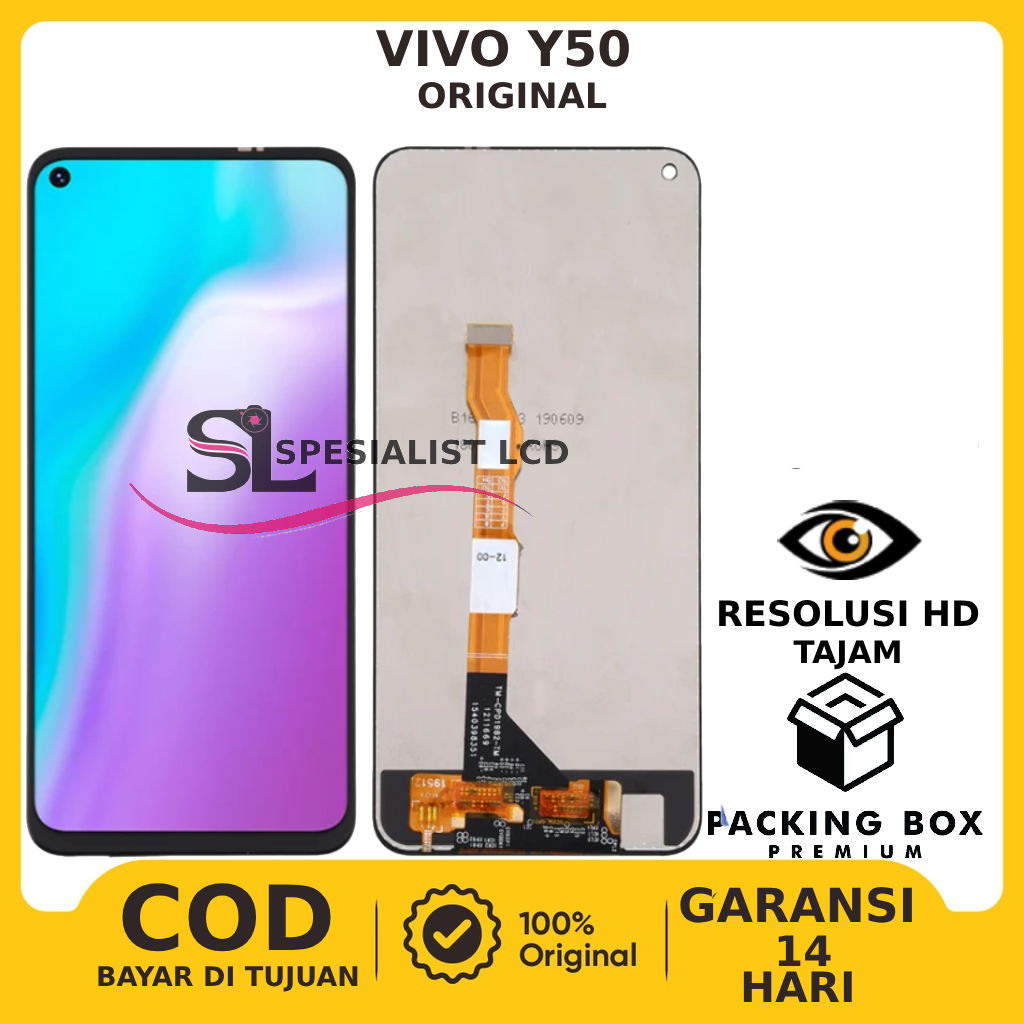 Jual LCD TOUCHSCREEN VIVO Y50 ORIGINAL COMPLETE 1 SET | Shopee Indonesia