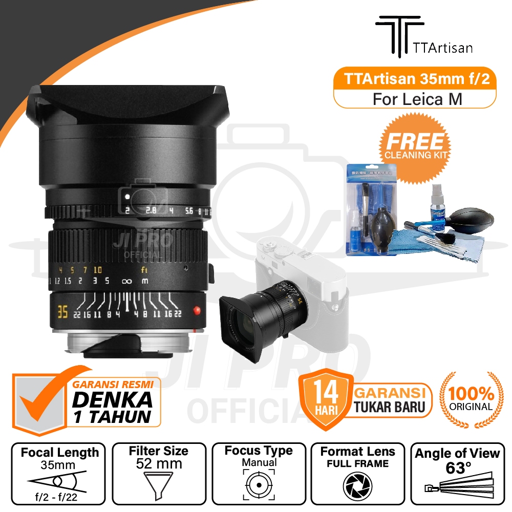 Jual TTArtisan 35mm f2 APO Leica M Fullframe TT Artisan Full Frame ...