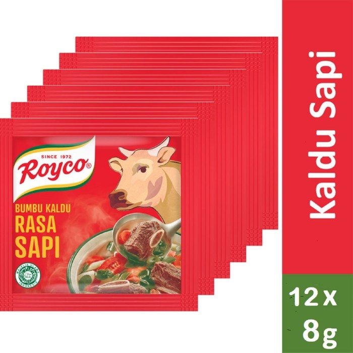 Jual Royco 8g, bumbu kaldu ayam dan sapi renteng isi 12sachet | Shopee ...